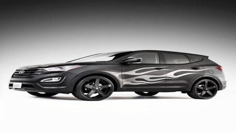 Tricked-out 2013 Hyundai Santa Fe rock and rolls | Torque News